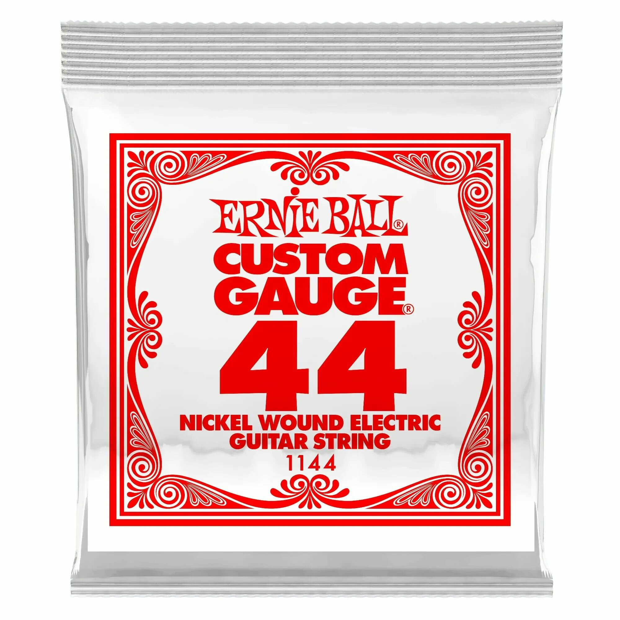 Струна для электрогитары Ernie Ball P01144 Custom gauge, сталь никелированная, калибр 44