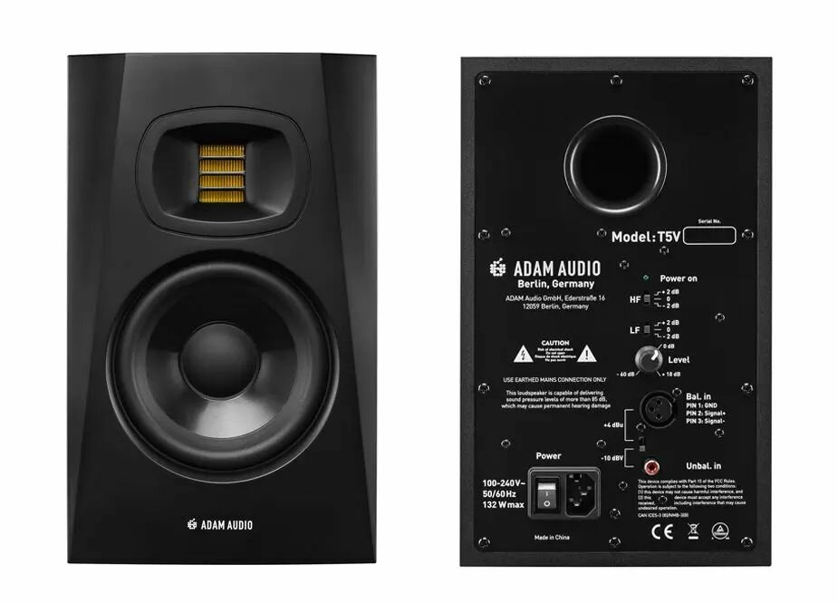 Студийный монитор ADAM T5V, активный, 5.25", 70 Вт, U-ART ленточный твитер, Near Field