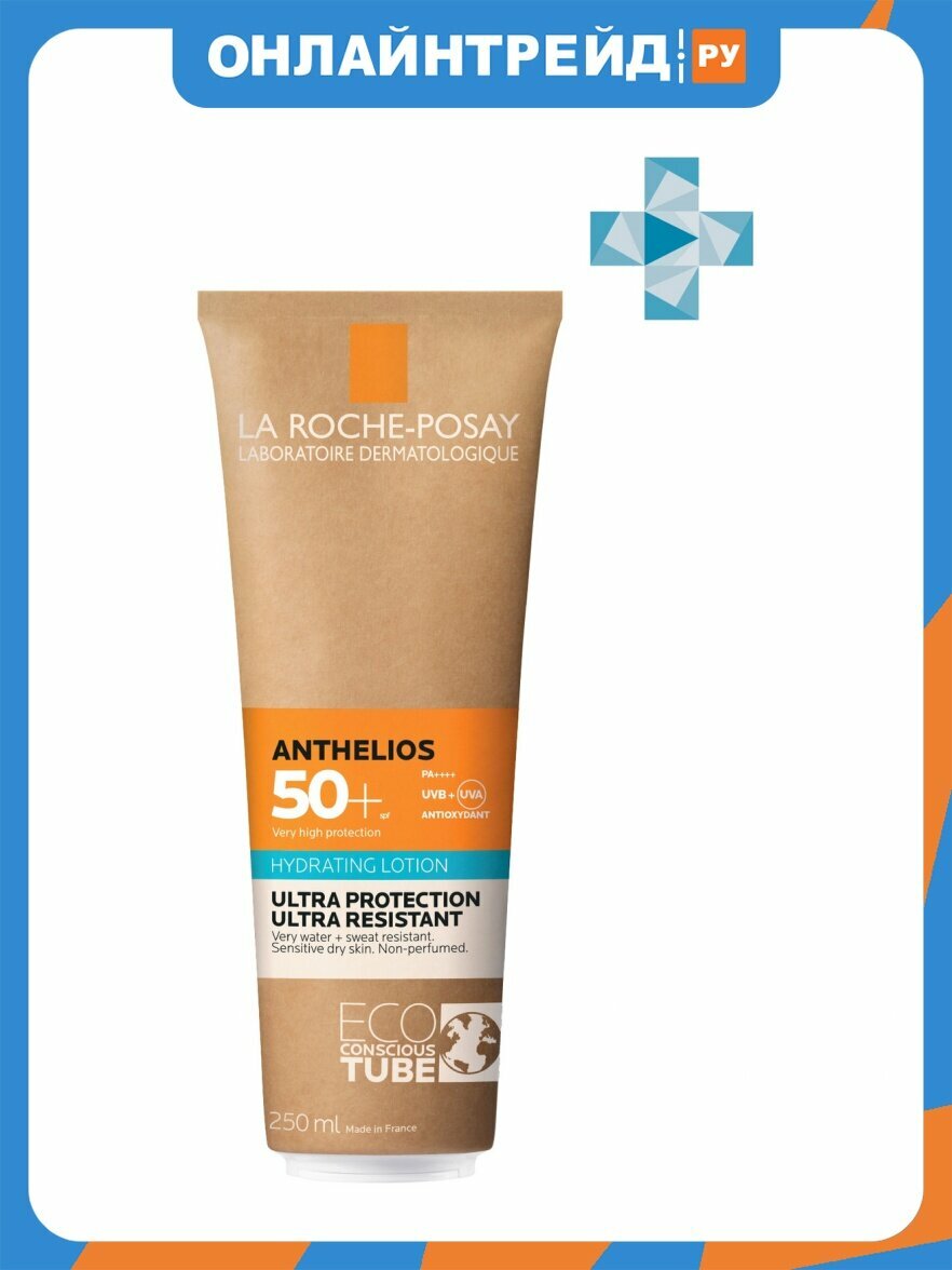 Увлажняющее молочко для лица и тела LA Roche-posay SPF 50+, 250 мл