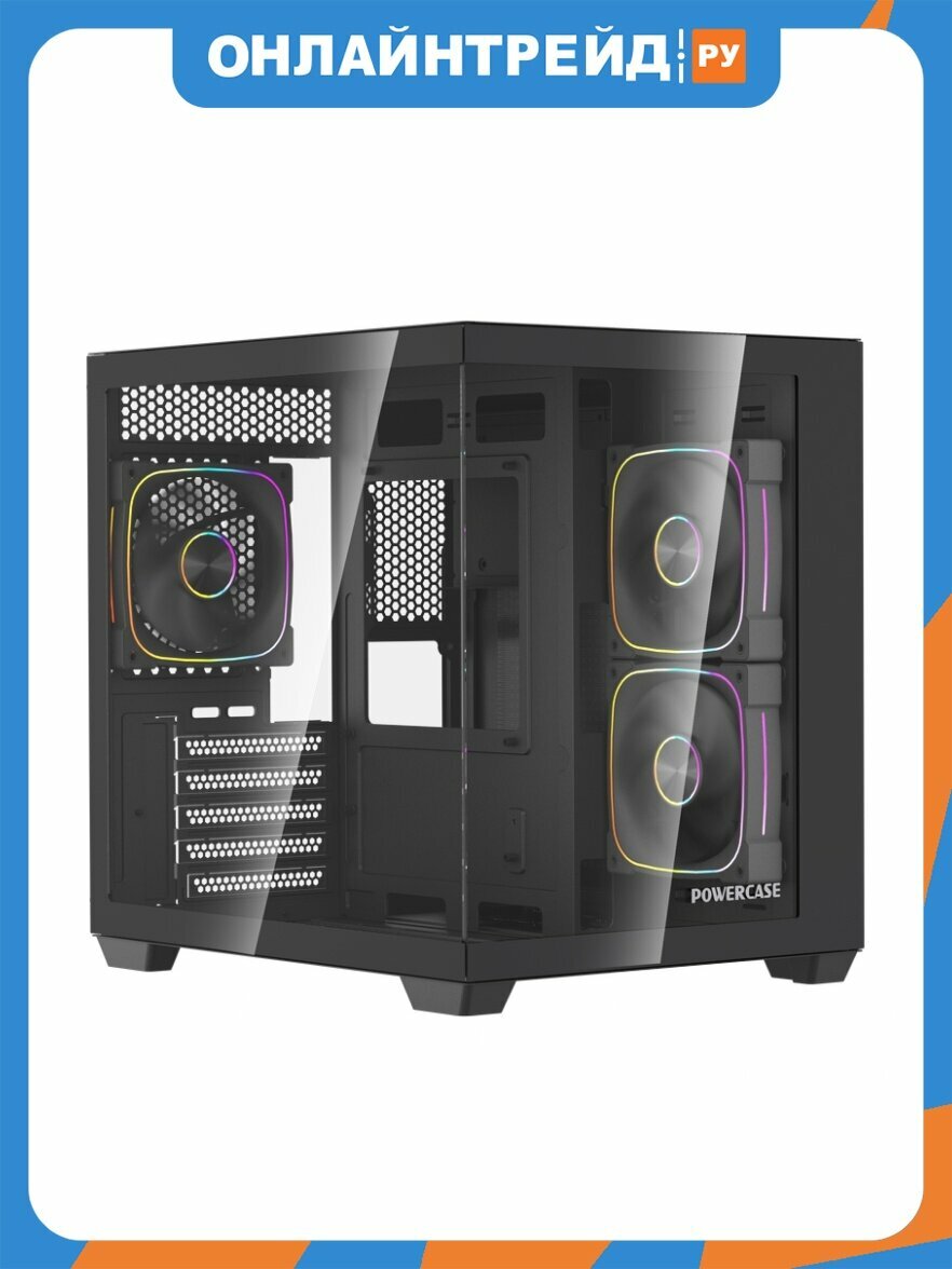 Корпус Powercase Vision Micro M5CB, черный