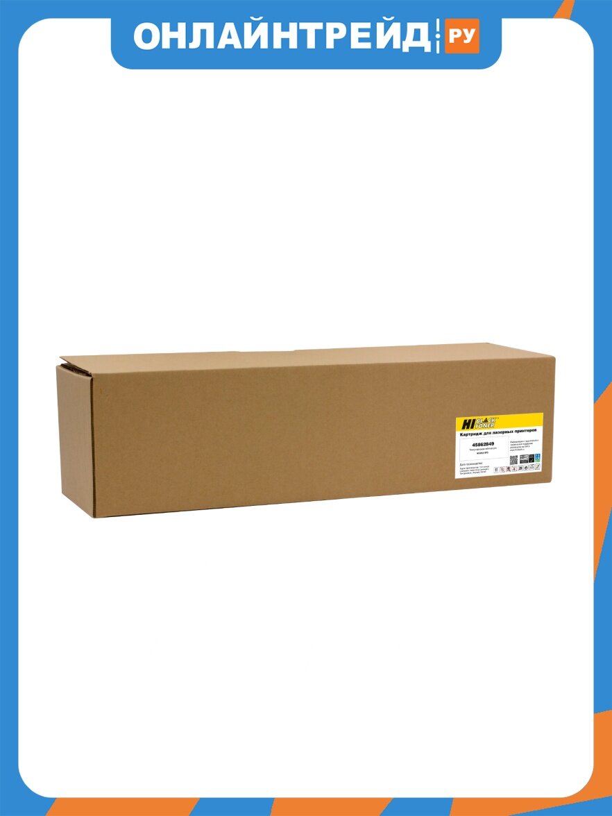 Тонер-картридж Hi-black (HB-45862849) для OKI MC853/873, Восстановленный, Y, 7,3K