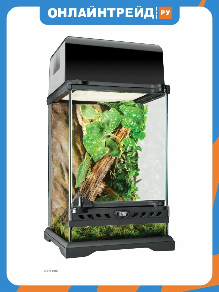 Террариум Exo Terra(hagen) EXO TERRA Natural Terrarium Nano из силикатного стекла (20х20х30см) PT2601