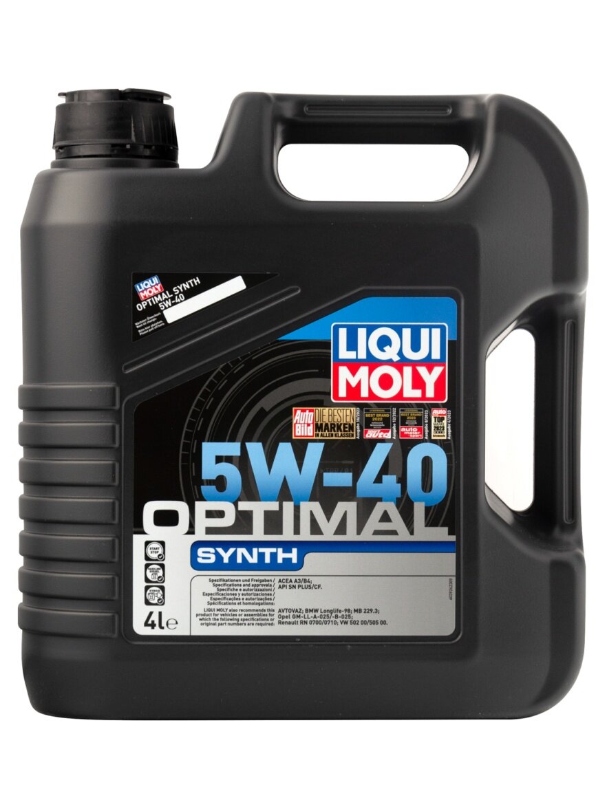 Моторное масло Liqui Moly Optimal Synth 5W-40 HC-синтетическое 4 л