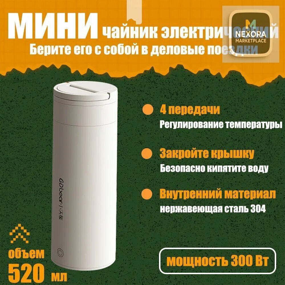 Электрический чайник 5AF4FC239F5E4A8198510E20E385B390, белый