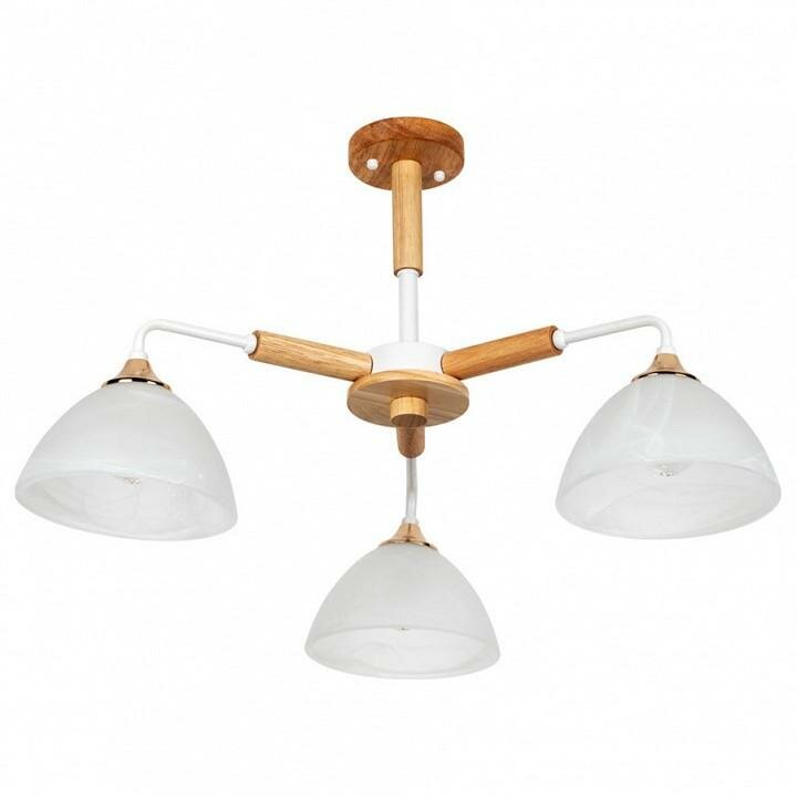 Люстра Arte Lamp Matthew A5032PL-3BR цвет плафона подвески Белый, цвет арматуры Бежевый, Коричневый