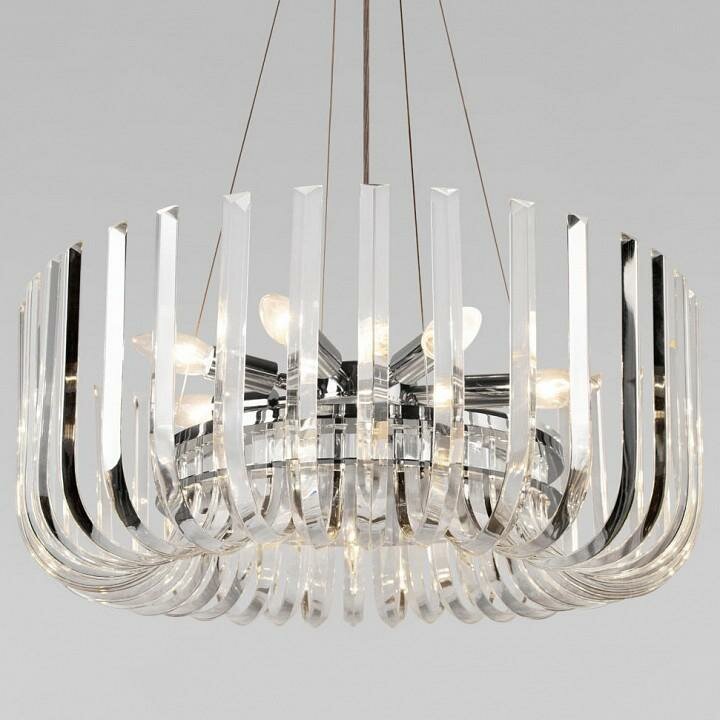 Люстра Loft it Dakota 10300 600 Nickel цвет плафона подвески Прозрачный, цвет арматуры Никель