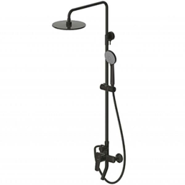 Душевая система Bravat Rhein F6429564BW-A-ENG Черный матовый