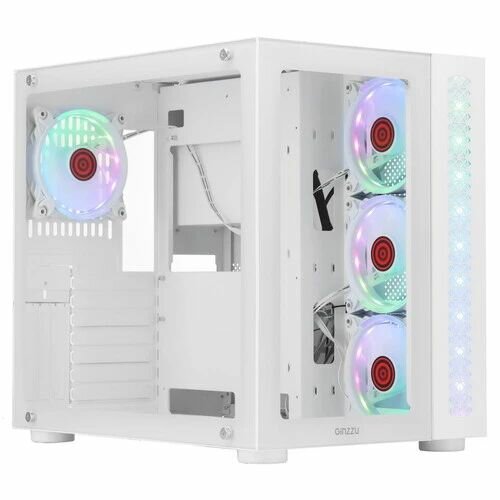Компьютерный корпус GiNZZU V570 (V570) белый - Midi Tower, ATX, USB 3.2 Gen 1 Type-A, USB 3.2 Gen 2 Type-C