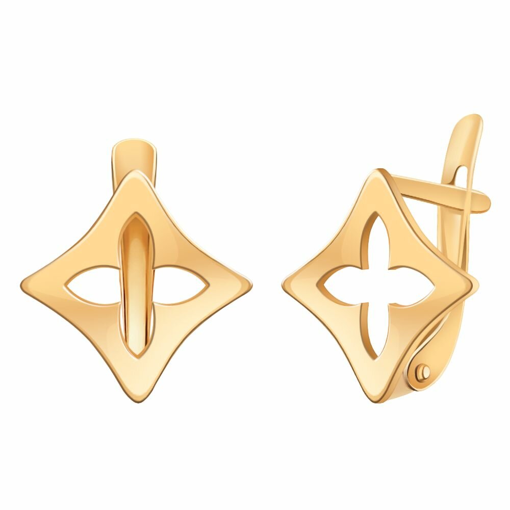 Серьги, золото, 585 проба