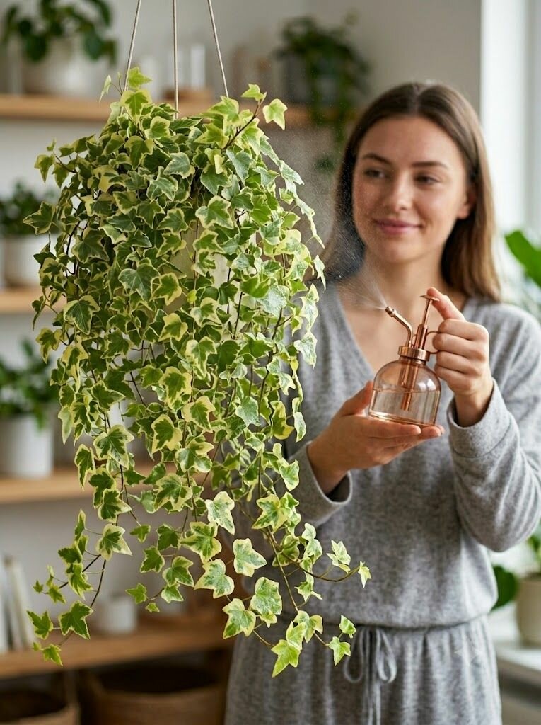 Хедера Хеликс Вариегата Йеллоу (Hedera Helix Variegata Yellow) D9см, живой цветок