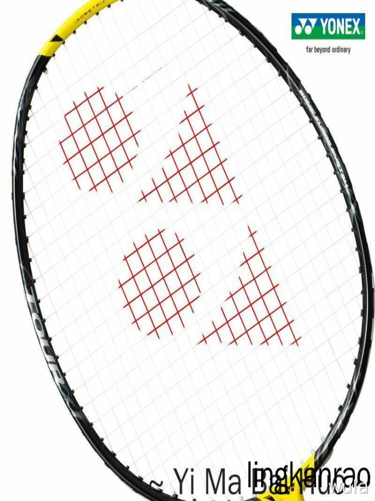 Бадминтонная ракетка Yonex желтая, одиночная, для любительского уровня игры — фото 1