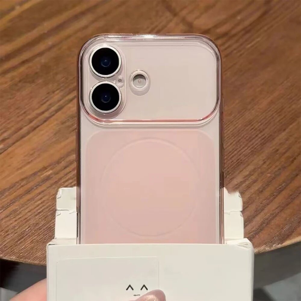 Прозрачный силиконовый чехол из ТПУ для iPhone 17, 16, 15, 14, 13, 12, 11 Айфон 16, Розовый, Розовый