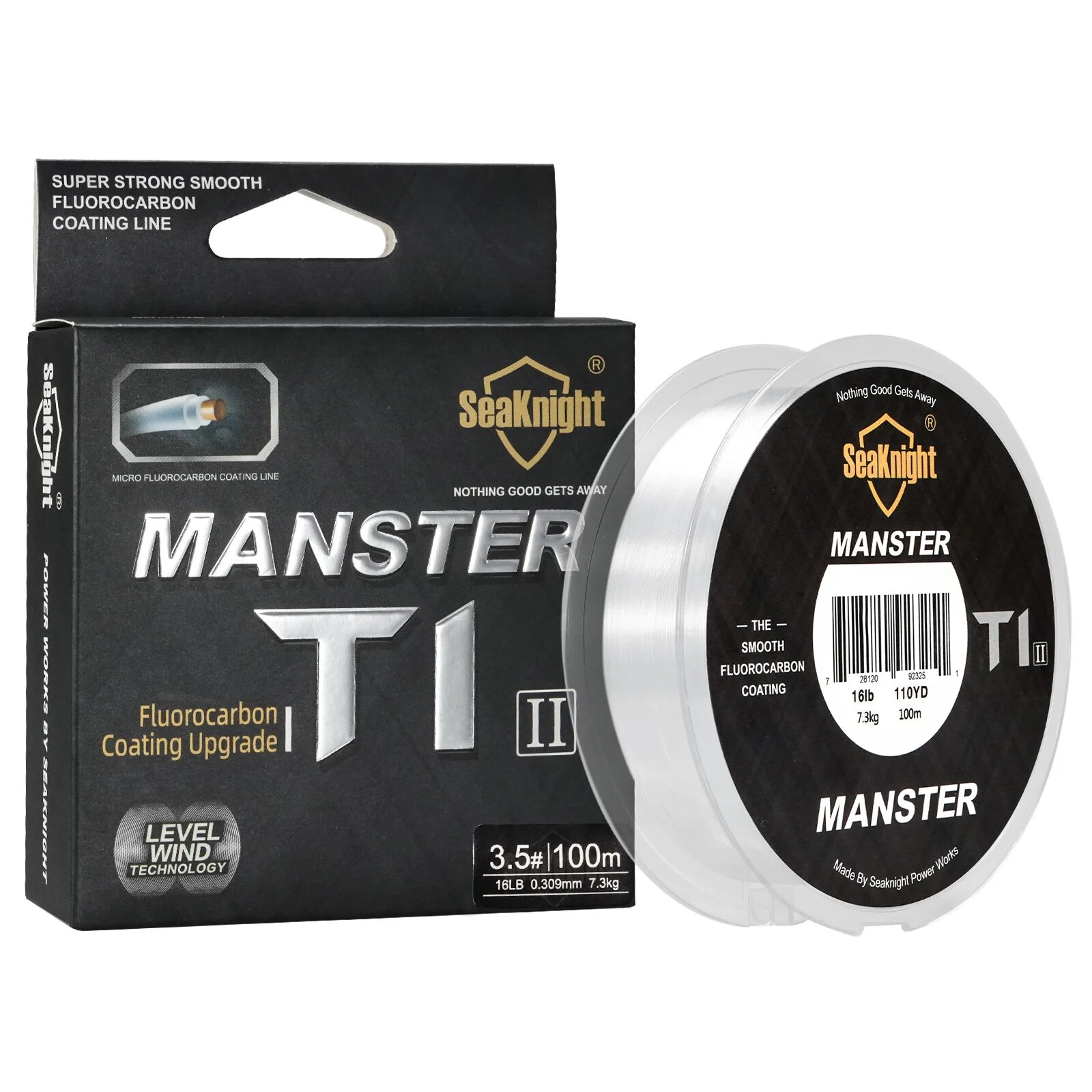 SeaKnight MANSTER T1 II Леска 100м, 16LB, 0.309mm