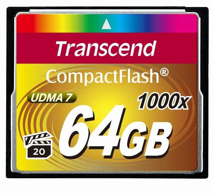Карта памяти Transcend 64GB CompactFlash 1000x (TS64GCF1000)