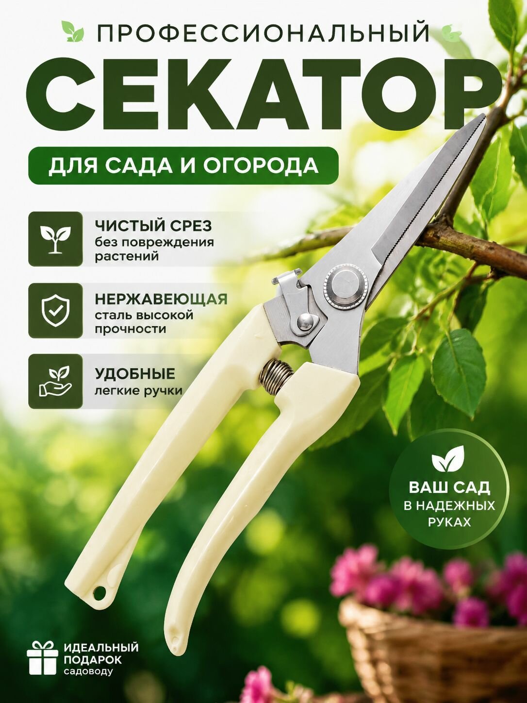 Садовые ножницы, лезвиеНержавеющая сталь для обрезки