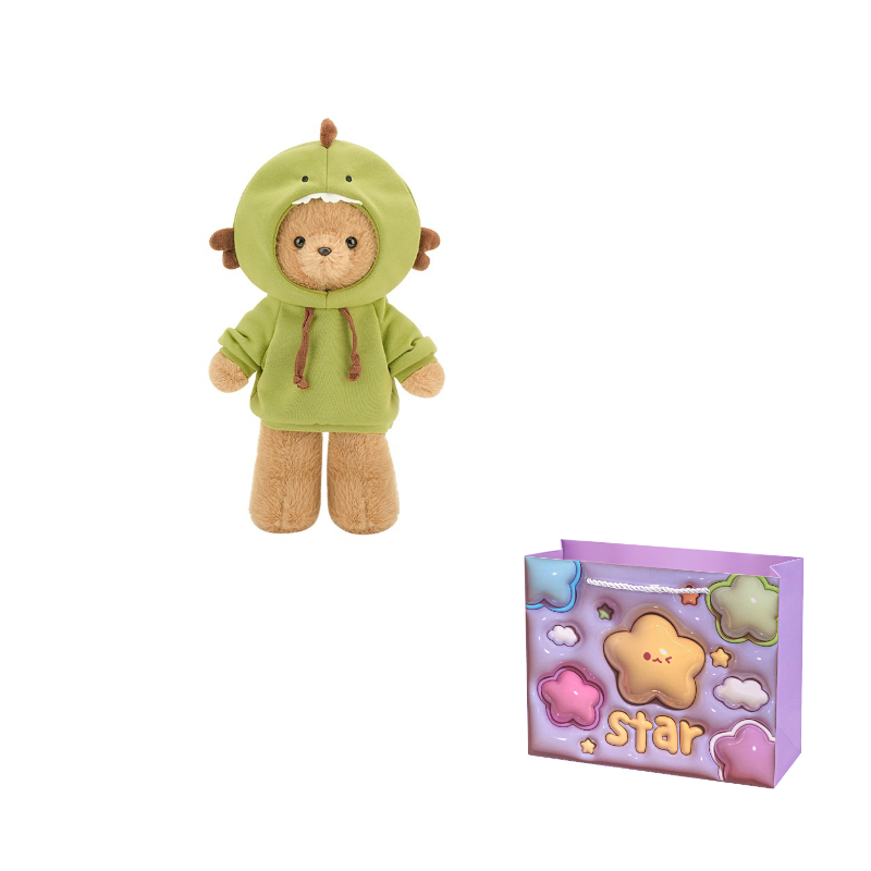 Плюшевые игрушки FEN JIE Linen Sweatshirt Bear, 40 см