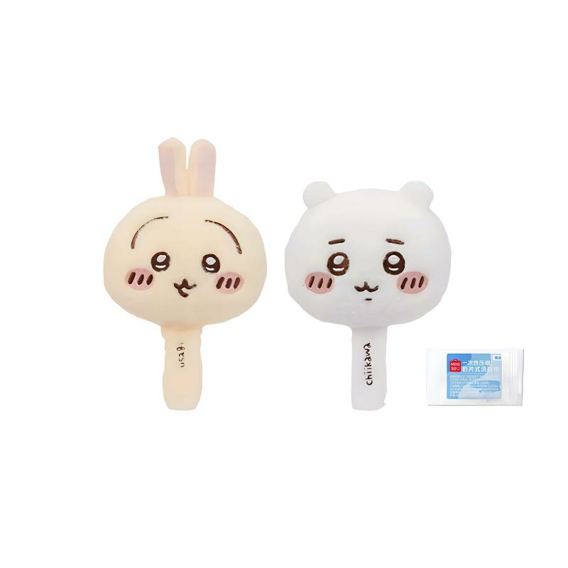 Зеркало-кукла для рук унисекс MINISO x Chiikawa, Usagi+Chiikawa (2 Pcs)+Facial Towel 1 Pc