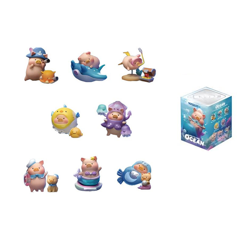 Игрушка-сюрприз унисекс 52TOYS LuLu Pig Ocean Collection, Single Mystery Box