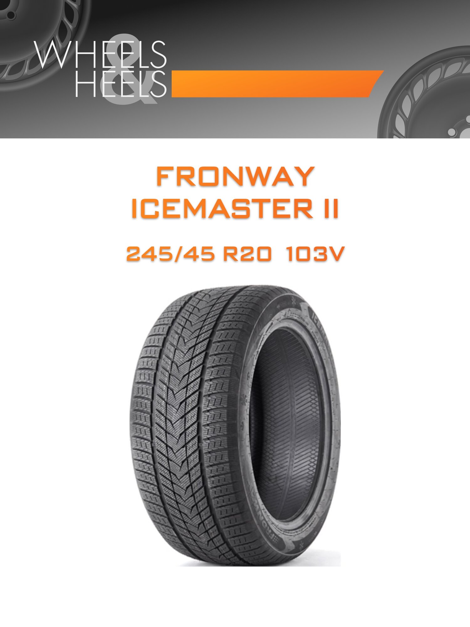 Шина автомобильная FRONWAY ICEMASTER II 245/45 R20 103V XL WINTER, зимняя, универсальная