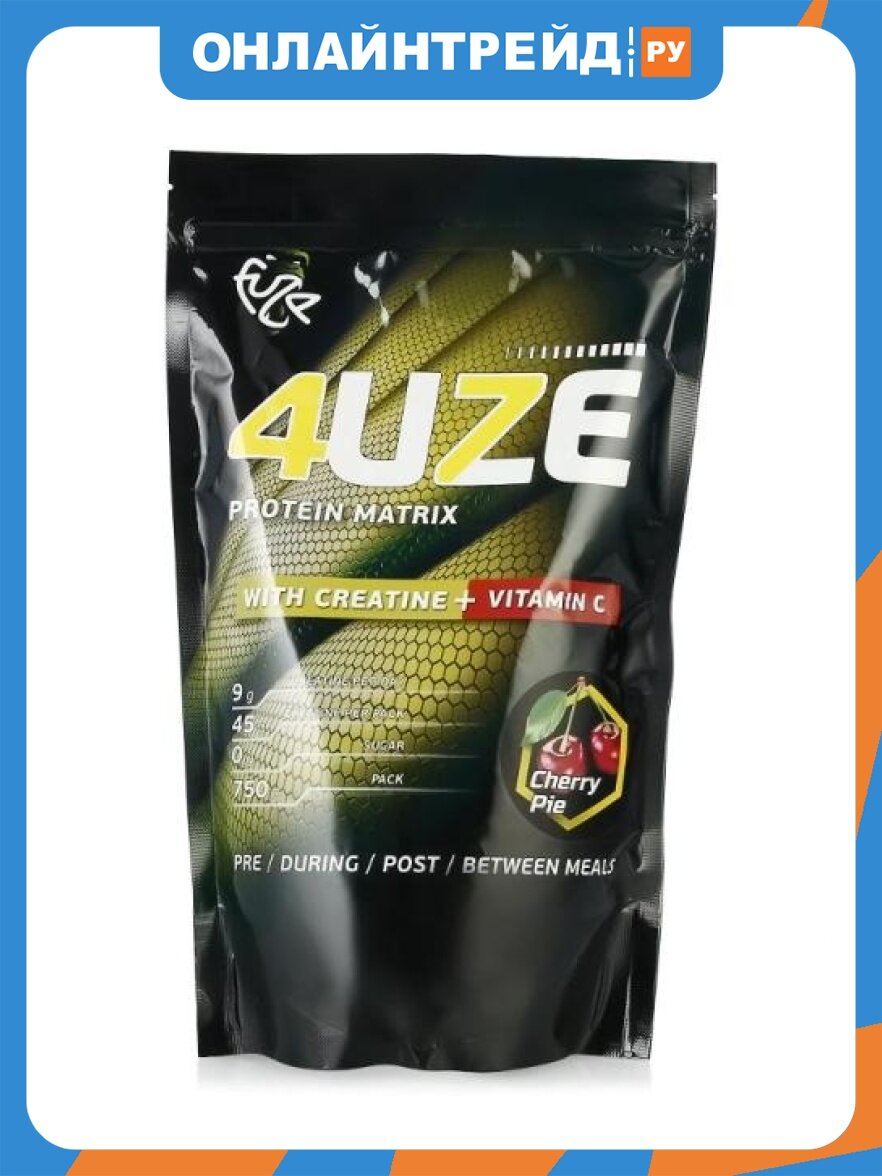 Мультикомпонентный протеин Fuze PureProtein + Creatine Вишневый пирог 750г
