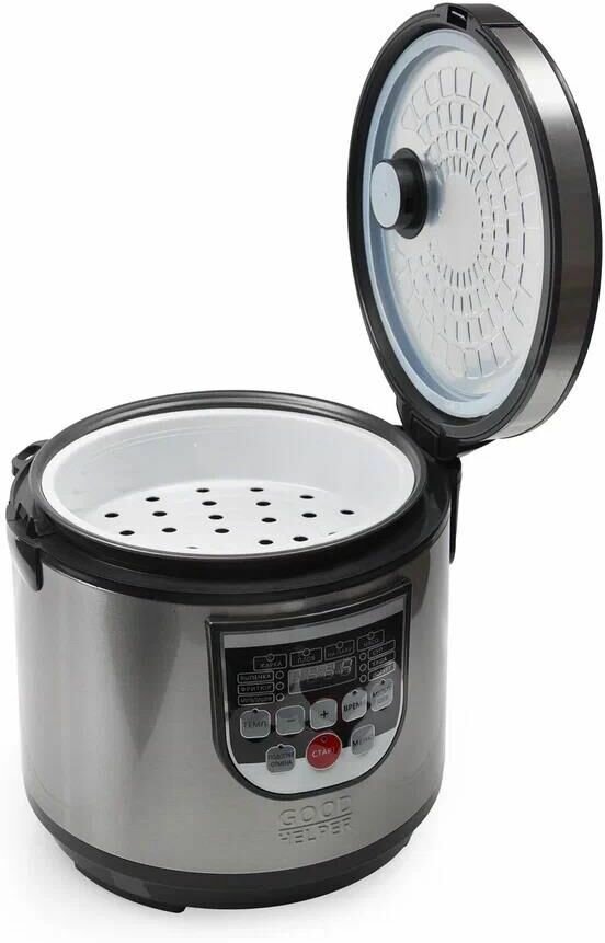 Мультиварка GOODHELPER MC-5100, 5 л, 10 программ, серебристая — фото 1
