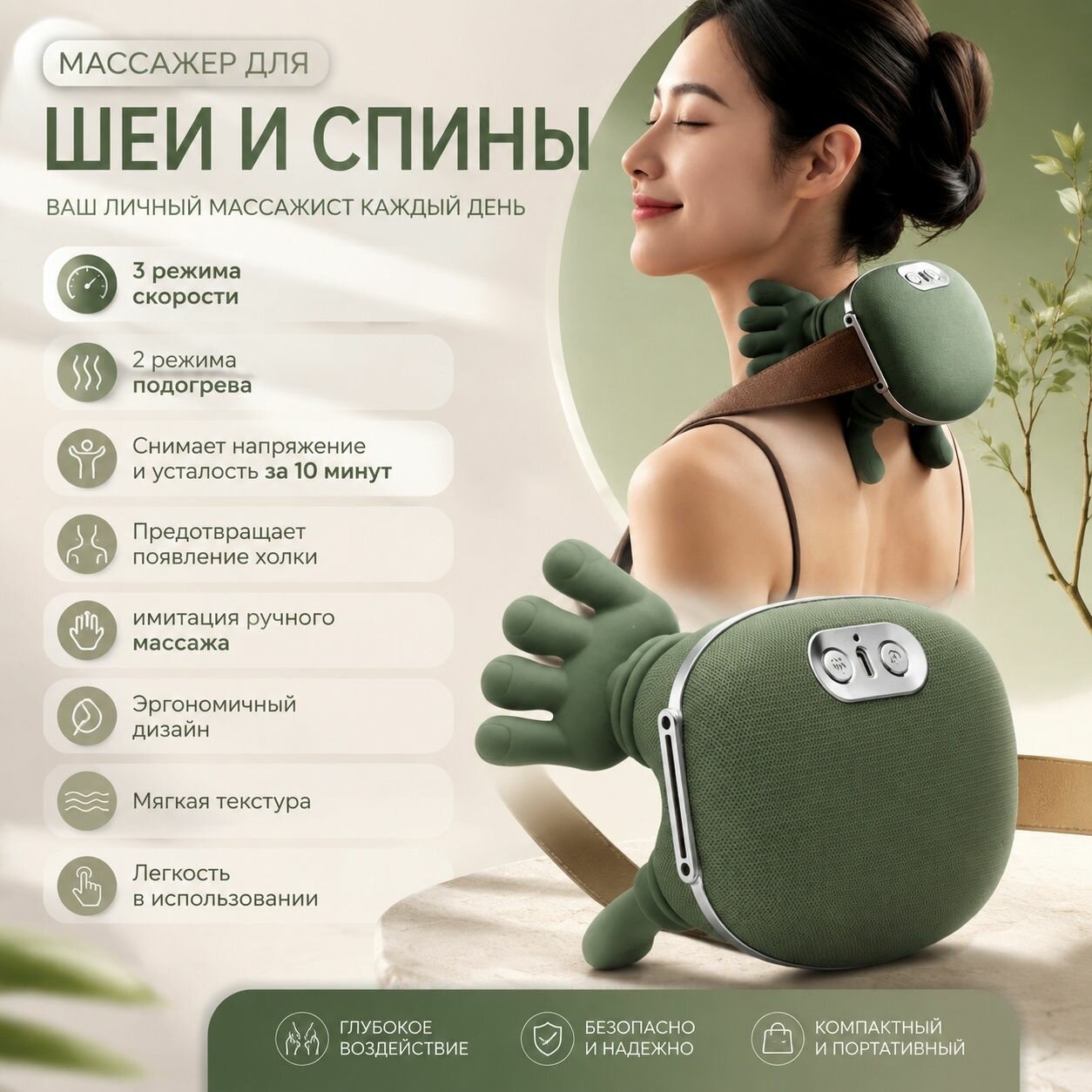 Массажер для шеи и плеч электрический