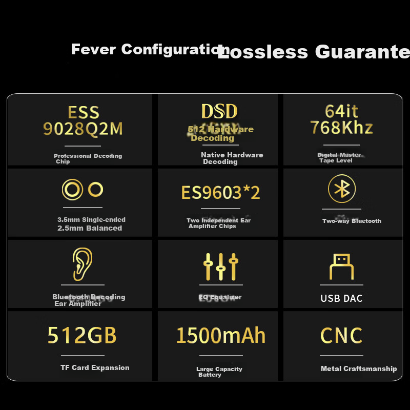 Yueguangbaohe Z10Pro Портативный HIFI плеер с сенсорным экраном, 2.5-канальной стереофонией, двойными динамиками,