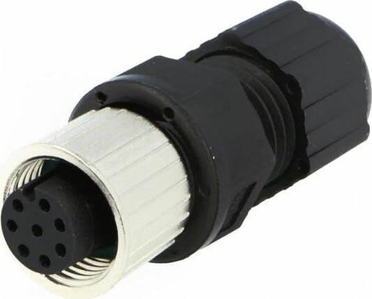Вилка AMPHENOL M12A-08BFFA-SL8001 Вилка M12 PIN 8 "мама" код A-DeviceNet / CANopen на провод