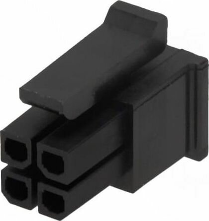 MOLEX 0430250408 Вилка, провод-плата, "мама", Micro-Fit 3.0, 3мм, PIN: 4, без контактов, 1шт
