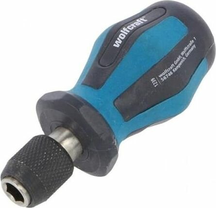 Рукоятка отвертки WOLFCRAFT, 1239000, с шестигранным хвостовиком 1/4", 76 мм