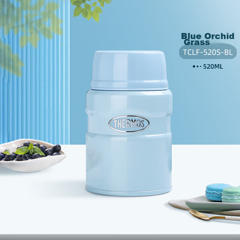 THERMOS вакуумный термос-фудджер 520 мл с клапаном сброса давления ланлинг грейп Цвет：TCLF-520ml Ланлинг Грейп