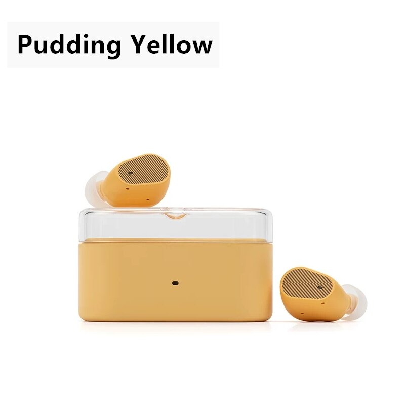 MOONDROP Pudding TWS Bluetooth 6.0 наушники Yellow with case