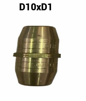 Соединитель трубки ПВХ, полиамид D10xD10 прямой латунь