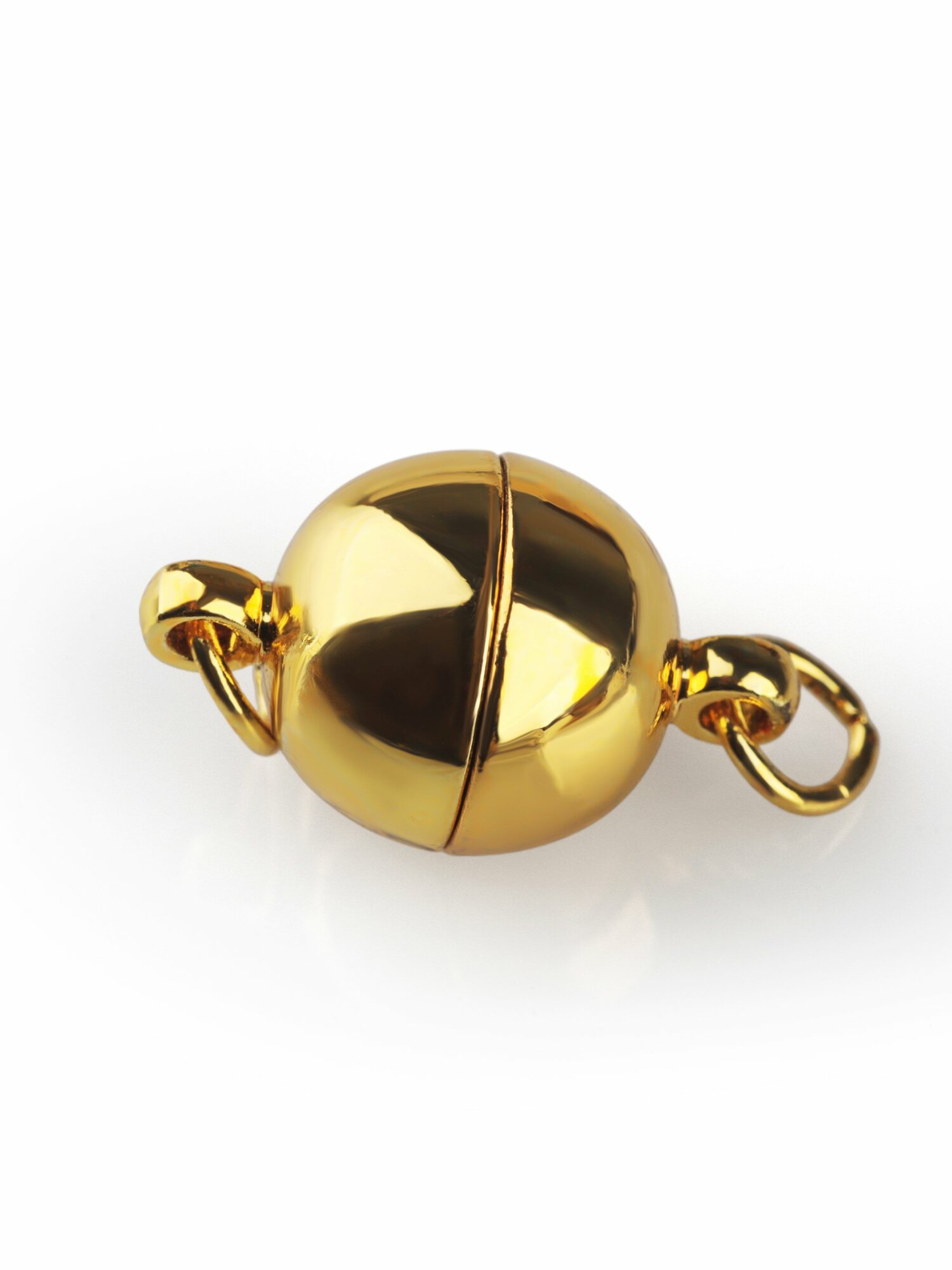 Замок/ застежка магнитная для украшений 2 шт, позолота Real Gold Plated, 15.5x10 мм
