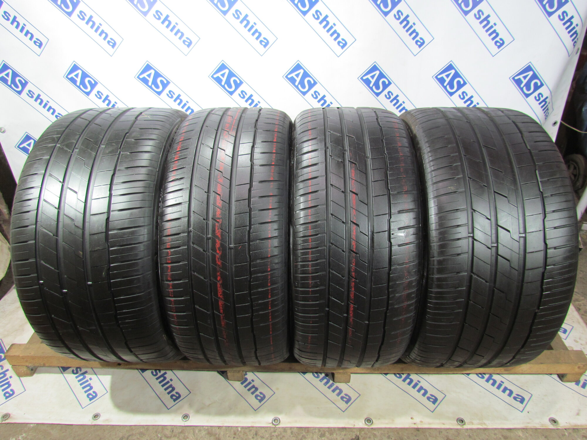 Комплект (4 шт) разношироких шин БУ Hankook Ventus S1 Evo3 SUV K127C 275 40 и 315 35 R21 RunFlat летние 5-10% износ - 0029370