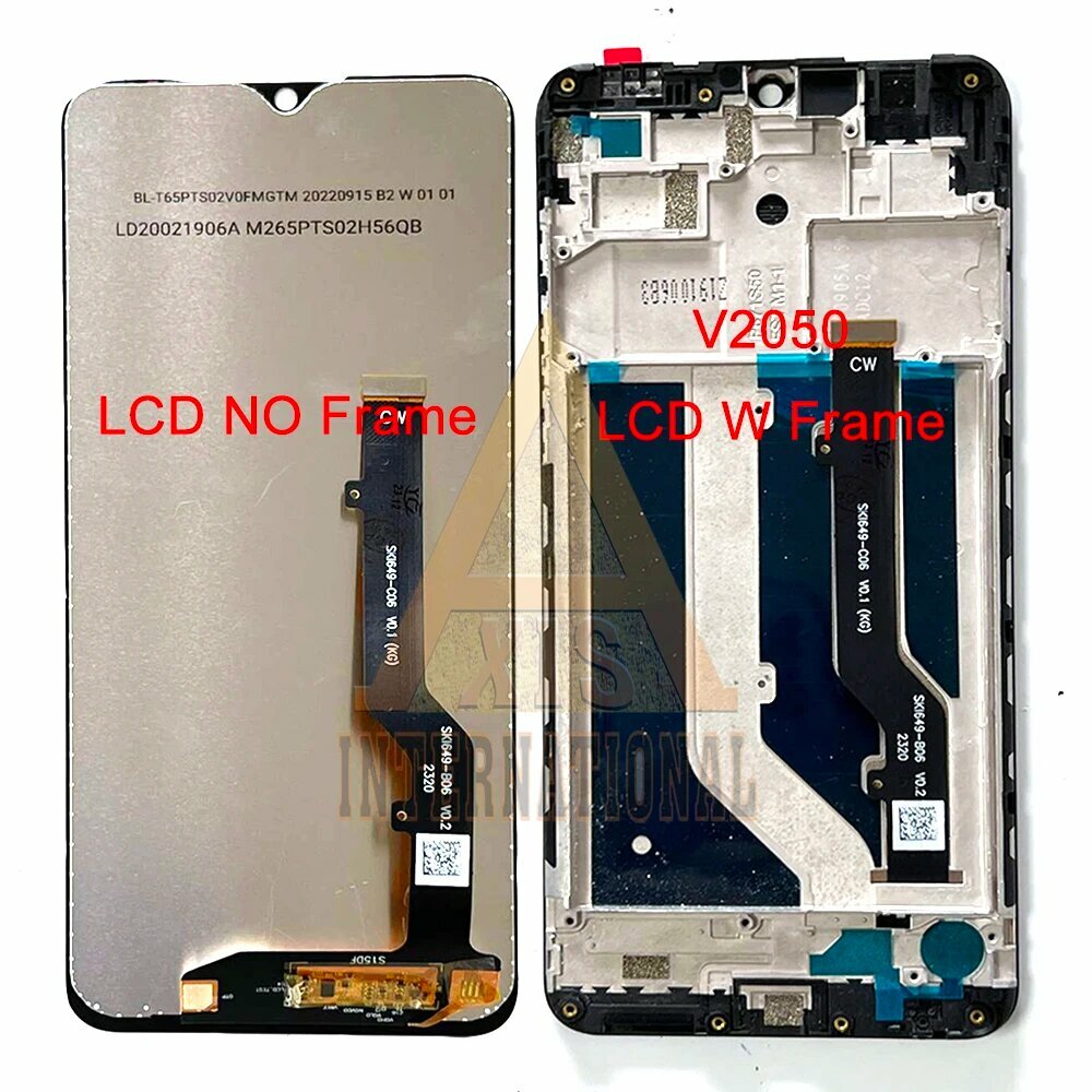 Оригинальный дисплей 6,49 'для ZTE Blade 20 Smart LCD Frame V1050, дисплей, сенсорный экран, дигитайзер для ZTE Blade VSmart V2050 2050RU
