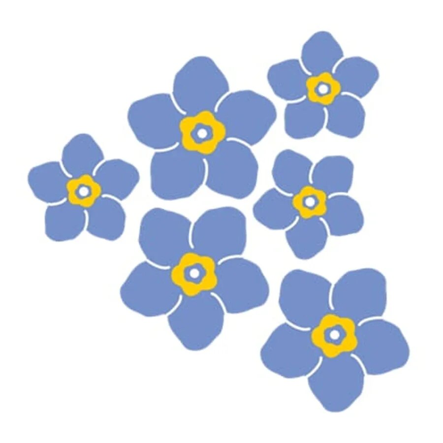 Металлические трафареты для скрапбукинга Forget-me-not