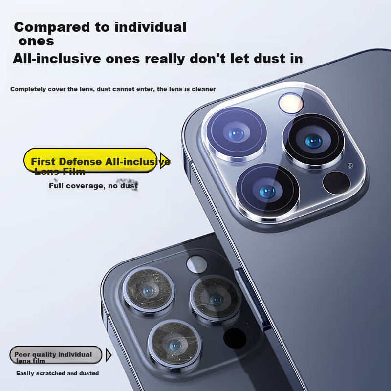DIVI AR-защитная пленка для объектива iPhone 16 Pro Max задняя камера закаленное стекло 2 шт Версия：AR-защитная пленка
