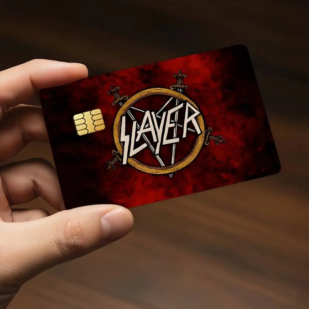 Наклейка на карту Slayer, красная, Z3