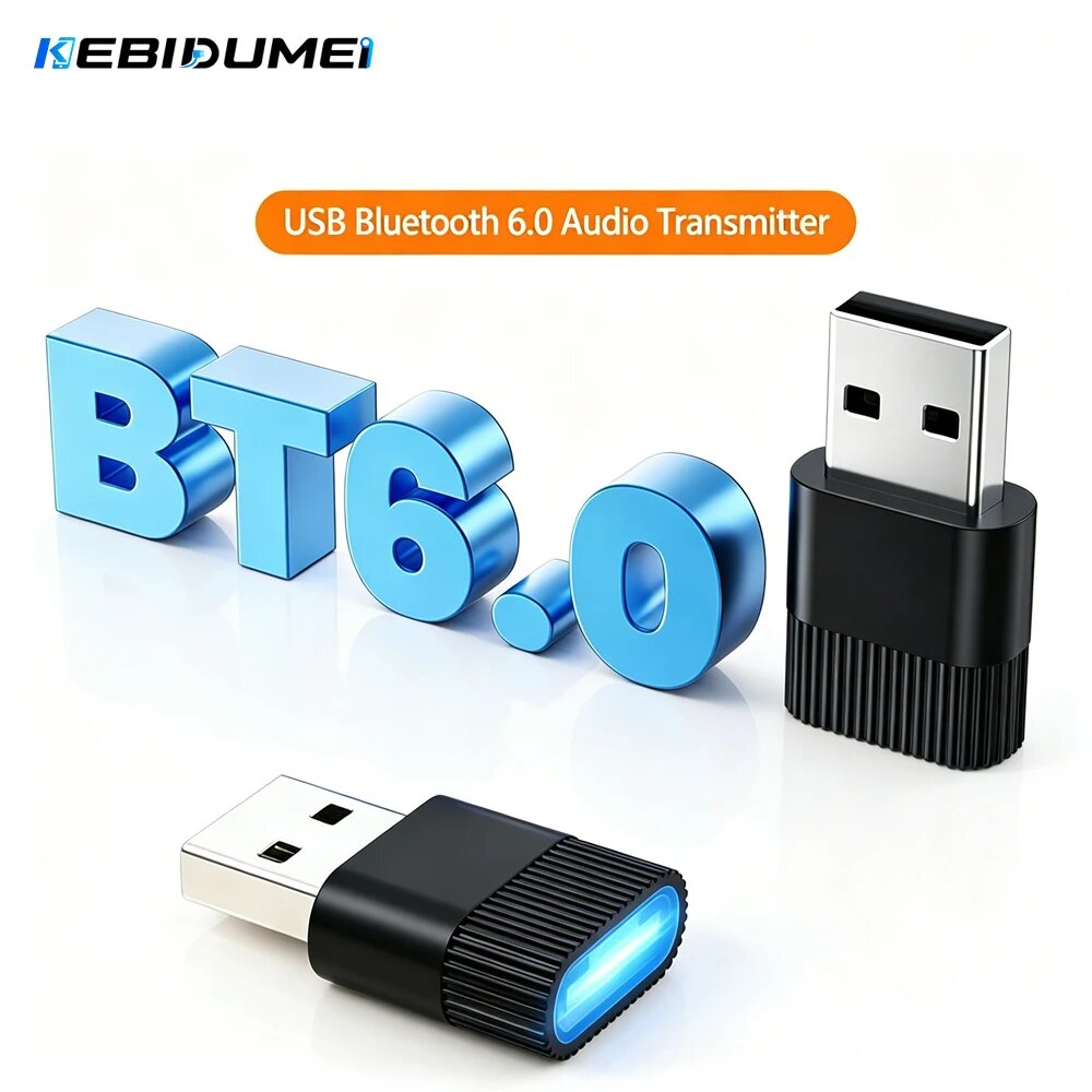 KEBIDUMEI Bluetooth 6.0 USB адаптер — фото 1