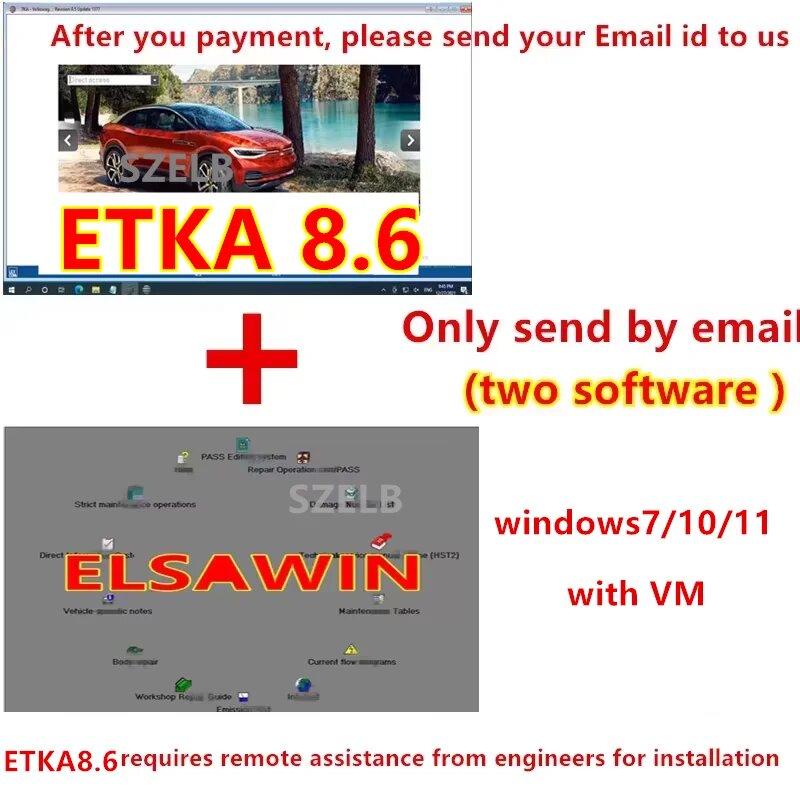 ELSAWIN 6.0 с Etka 8.6 новейшая группа технического обслуживания, каталог only send email