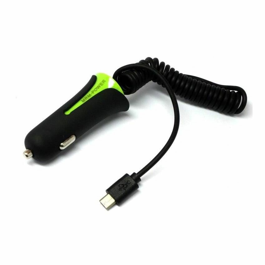 Адаптер 5в 3,1А (USB-микро +гнездо USB) MRM ES-13 (вход 12-24в) автомобильный