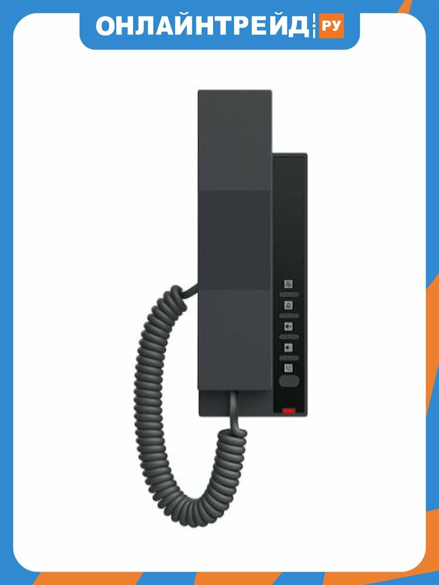 Телефон SIP Fanvil H601, 2 SIP-акк, PoE, 1x100 Mbps, 2 прог. клав, креп. на стену или стол