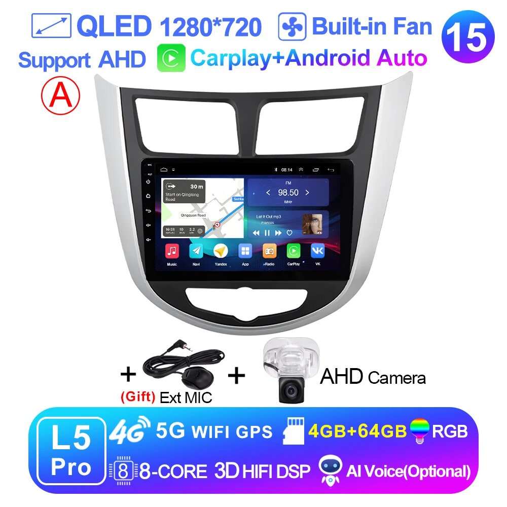 LEHX Pro HIFI DSP Android 2din Автомобильный радиоприемник Мультимедийный A L5 Pro(4-64GB)CAM