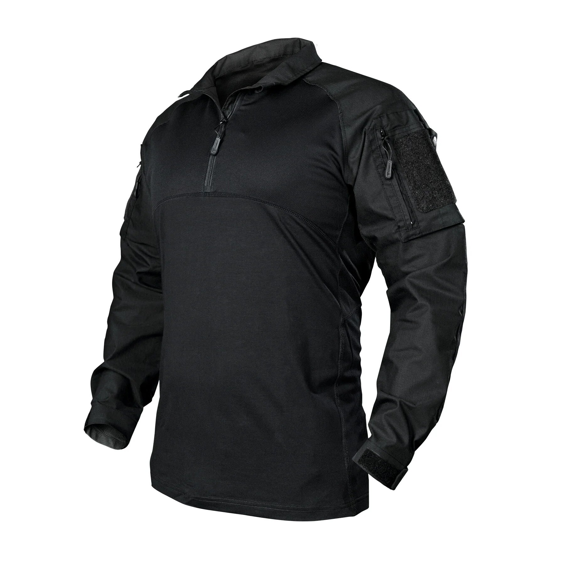 IDOGEAR BSR тактическая рубашка с налокотниками Черный, XXL, Black