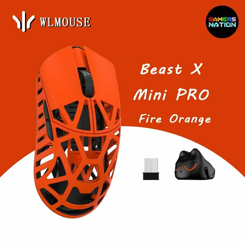 Игровая мышь беспроводная BEAST X MINI PRO, оранжевый