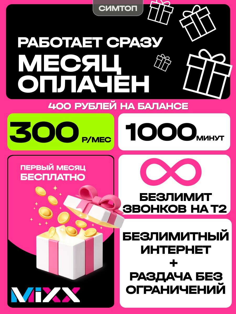 Сим-карта Т2 с безлимитным интернетом и раздачей. Tеле2 SIM-карта вся Россия