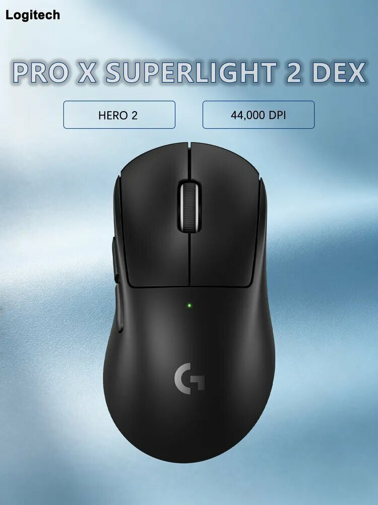 Logitech G Игровая мышь беспроводная PRO X SUPERLIGHT 2 DEX, черный