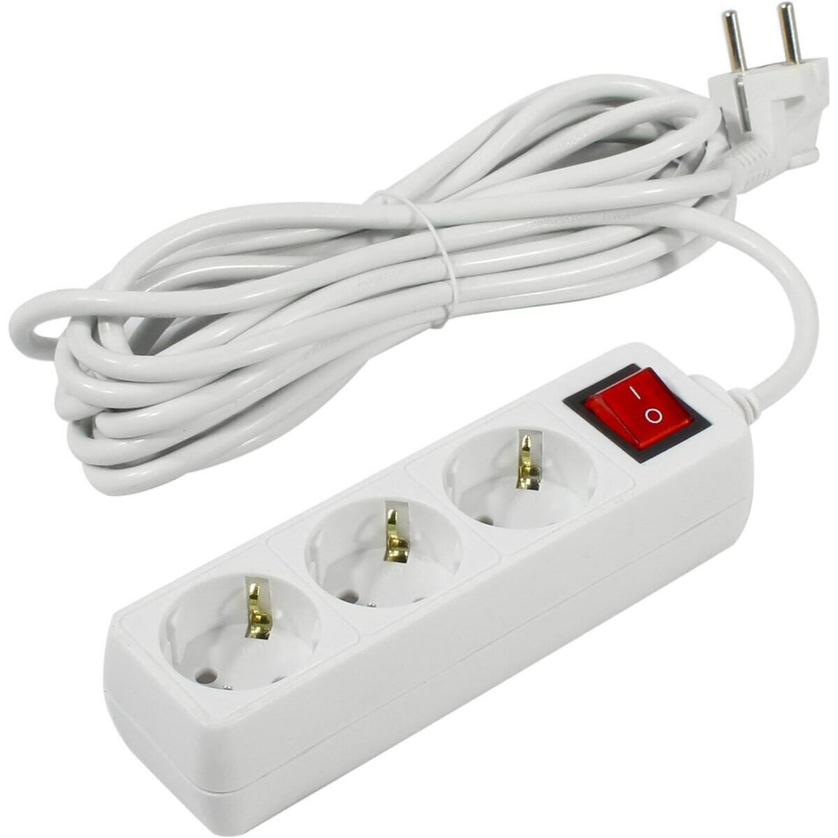 Удлинитель Perfeo PowerMate PF_A4681 White 5м (3 розетки)