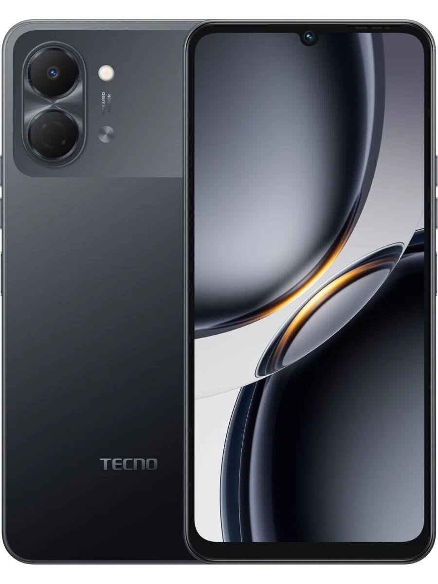 Смартфон TECNO Spark Go 3 4 GB / 128 GB (Black/Черный) (Россия)